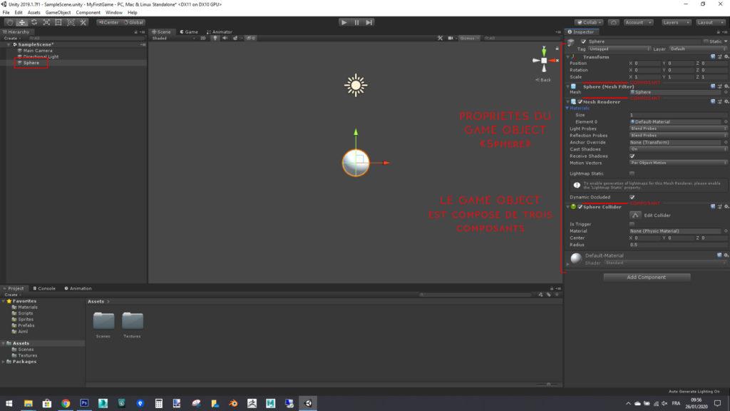 Unity tutorial n°2 - Les GameObjects - The Bloodian Chronicles