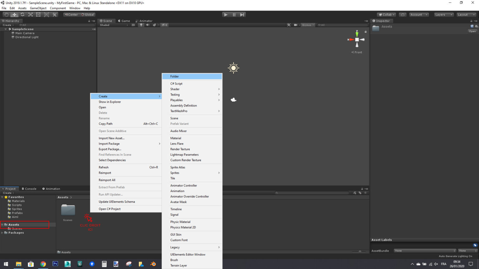 Unity tutorial n°2 - Les GameObjects - The Bloodian Chronicles